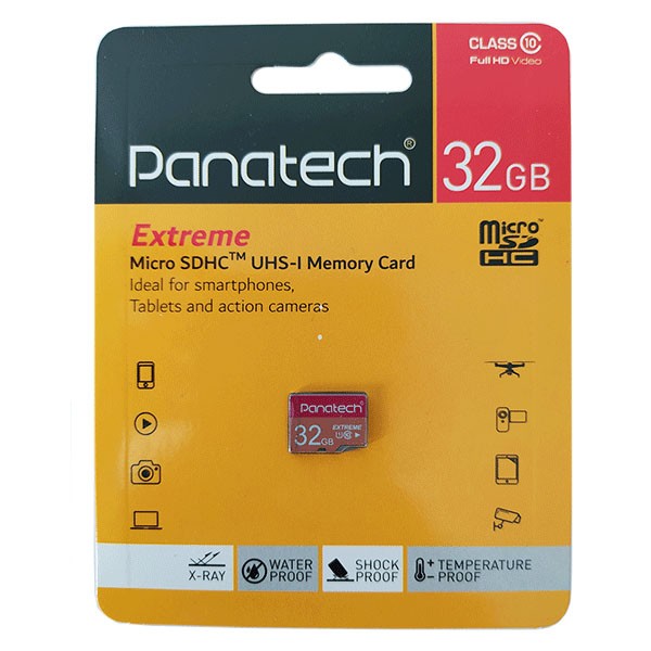 مشخصات ،قیمت و خرید کارت حافظه MicroSD پاناتک 32G