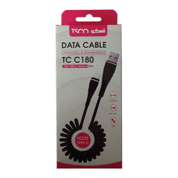 کابل USB به Type-C تسکو مدل TC C180 طول 1 متر | بهیران