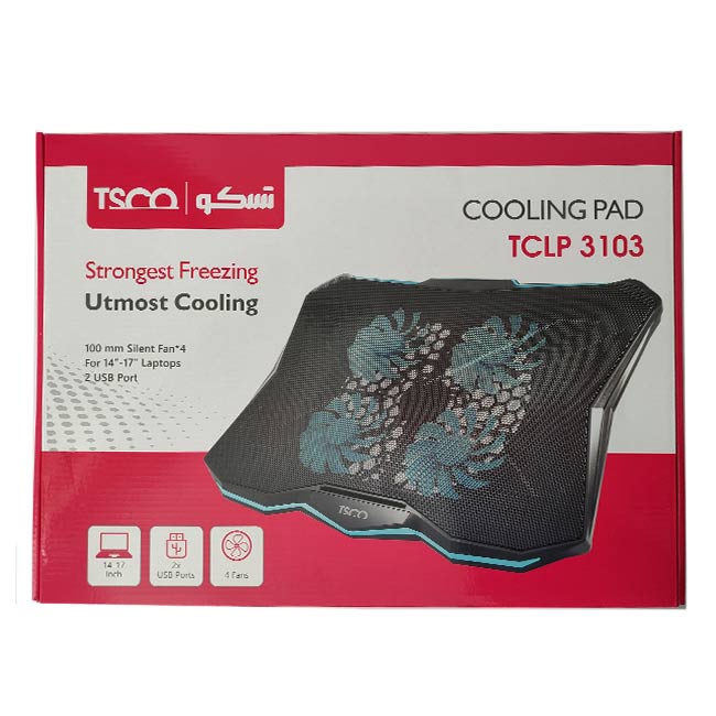 خرید،قیمت و مشخصات پایه خنک کننده لپ تاپ تسکو مدل TCLP 3103 | بهیران
