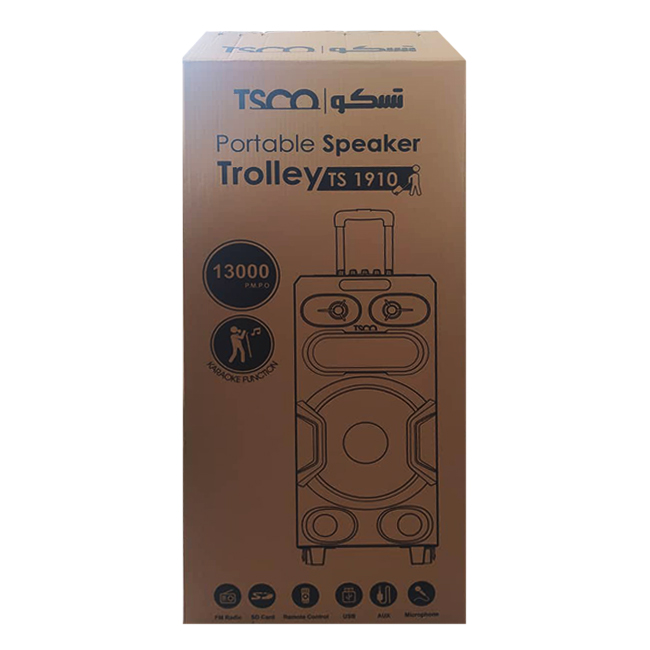 اسپیکر بلوتوث تسکو مدل TROLLY TS 1910 | بهیران