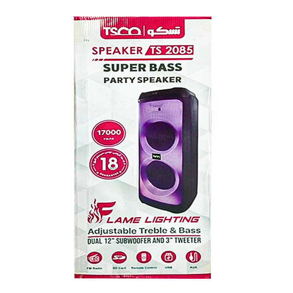 اسپیکر پارتی باکس تسکو مدل TS2085 با میکروفون | بهیران