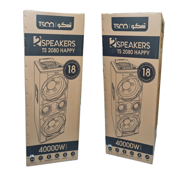 اسپیکر قدی تسکو دو تیکه حرفه ای مدل TS 2080 با میکروفون | بهیران