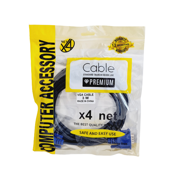 کابل VGA ایکس 4NET طول3متر | بهیران