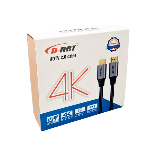 کابل HDMI 4K-V2 دی نت طول 5 متر با جعبه | بهیران