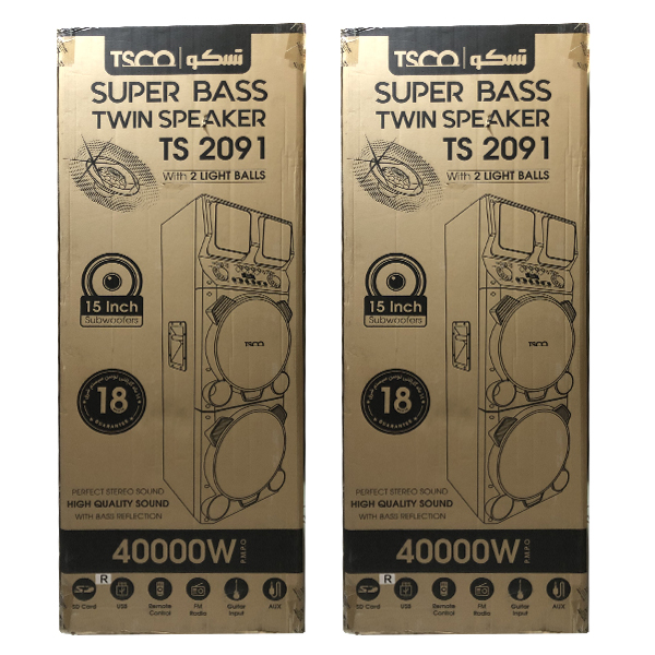 اسپیکر قدی تسکو دو تیکه حرفه ای مدل TS 2091 با میکروفون | بهیران