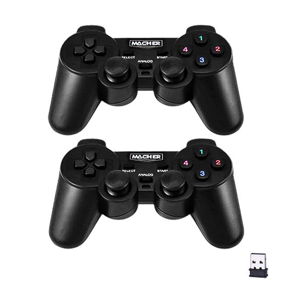 دسته بازی بی سیم دوبل شوک دار مچر مدل MR-W64 | بهیران