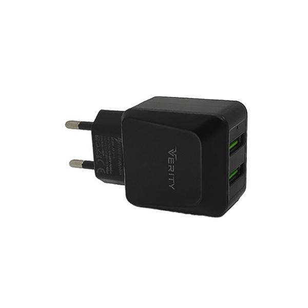 شارژر دیواری دو پورت وریتی مدل AP 2121 همراه با کابل MicroUSB | بهیران