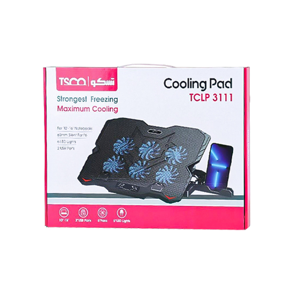 پایه خنک کننده لپ تاپ 6 فن تسکو مدل TCLP 3111 | بهیران